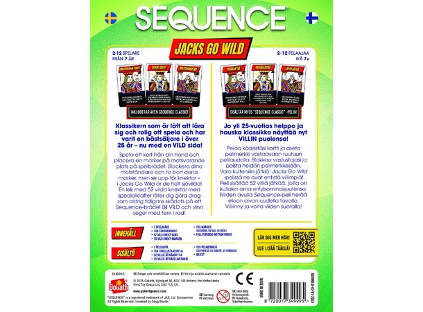 Sequence Jacks Go Wild Brädspel Svensk utgåva - Terraspel.se